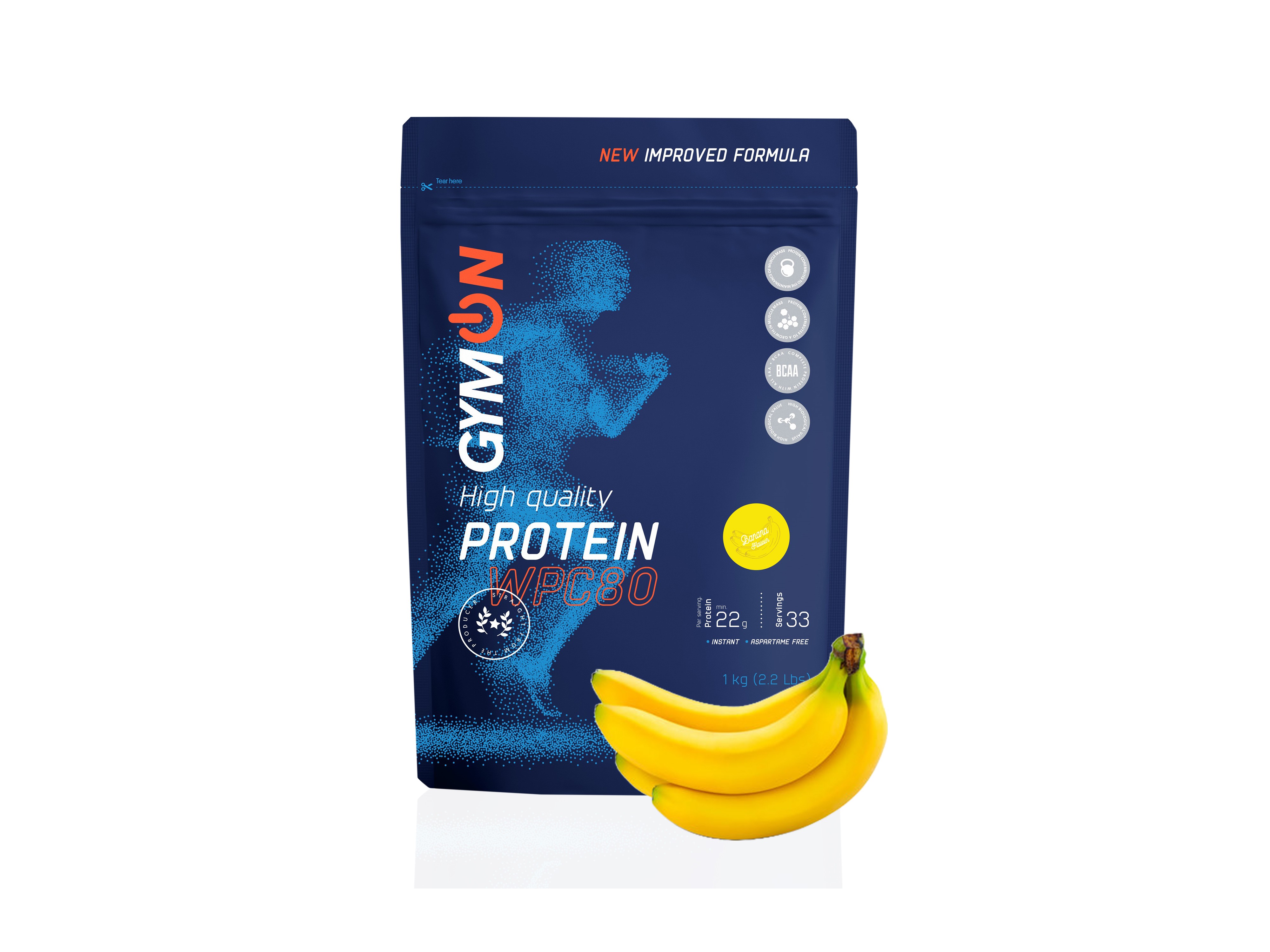 GymON | Strawberry flavoured protein shake | High quality protein